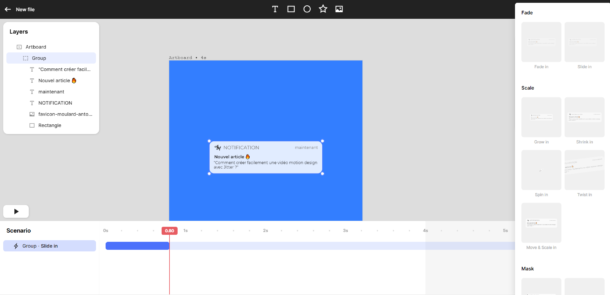 Comment créer facilement une vidéo motion design avec Jitter