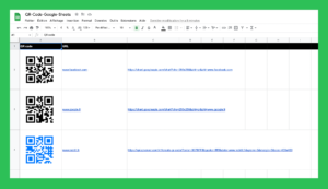 Créer des QR codes automatiquement dans Google Sheets